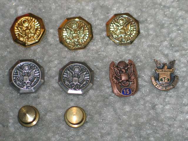 20 Year Service Pins - LAPEL BUTTONS (DISCHARGE & RETIREMENT FOR ...