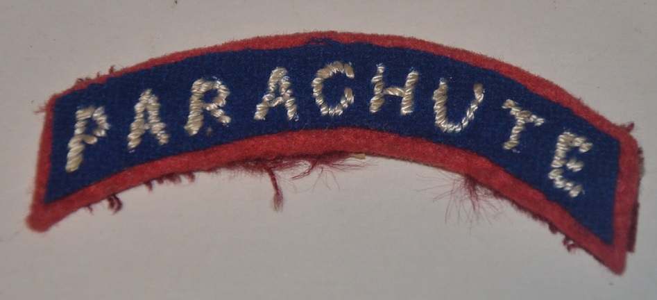 509 PIB "PARACHUTE" Tab - ARMY AND USAAF - U.S. Militaria Forum