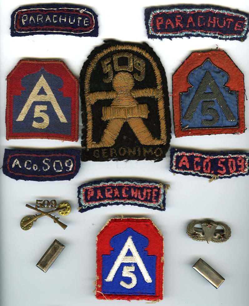 509 PIB "PARACHUTE" Tab - ARMY AND USAAF - U.S. Militaria Forum