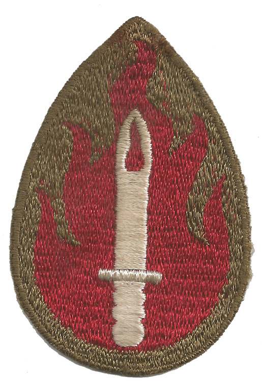 WW2 white Sword 63rd Infantry Division patch - ARMY AND USAAF - U.S ...