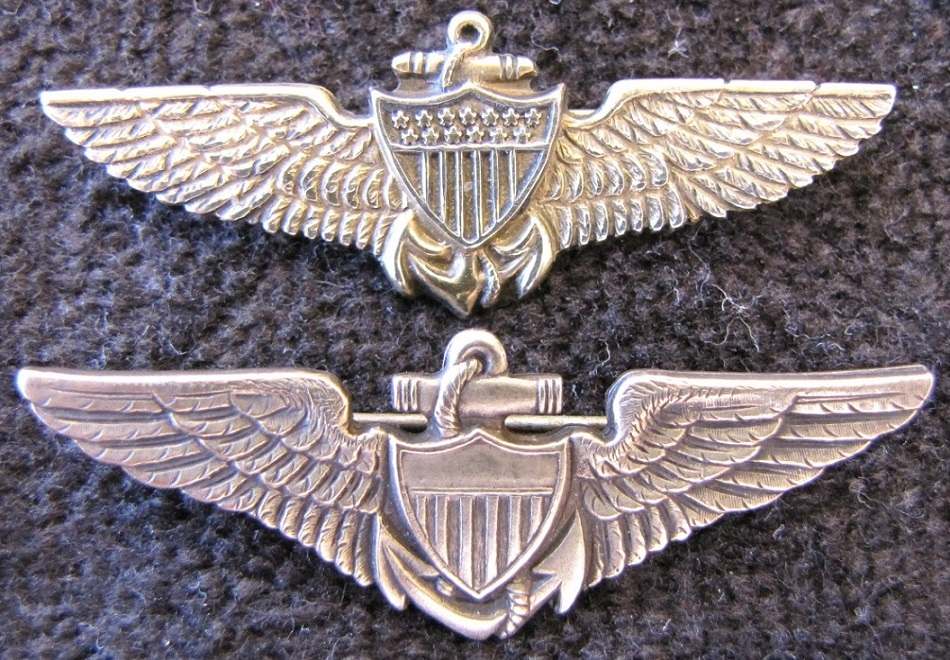 Small USN Aviator wings - WING BADGES - U.S. Militaria Forum