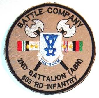 A few 2nd Battalion 503rd Airborne Infantry patches - ARMY AND USAAF ...