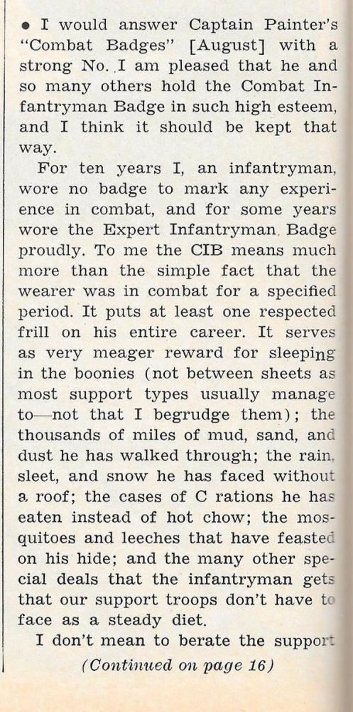EIB vs CIB - Page 2 - COMBAT / EXPERT INFANTRY BADGE - U.S. Militaria Forum