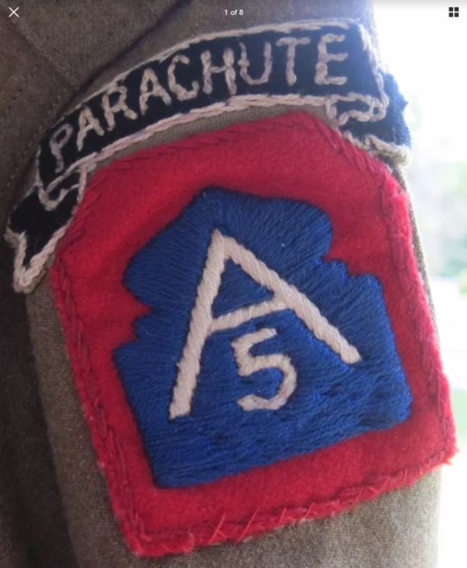 509 Parachute tab uniform on ebay - ARMY AND USAAF - U.S. Militaria Forum