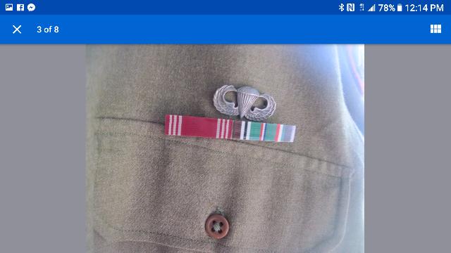 509 Parachute tab uniform on ebay - ARMY AND USAAF - U.S. Militaria Forum