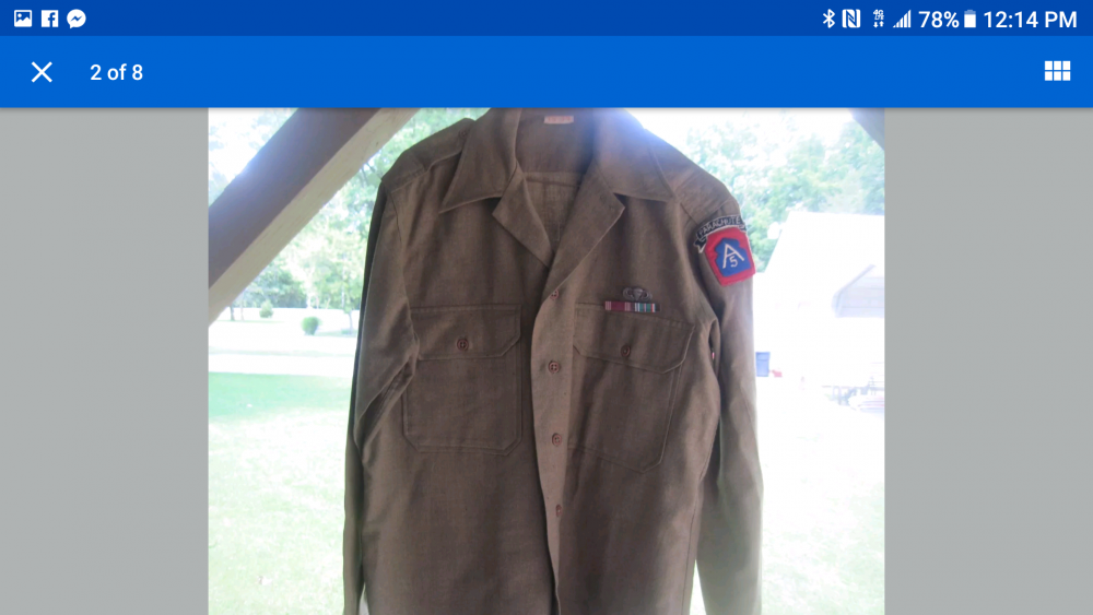 509 Parachute tab uniform on ebay - ARMY AND USAAF - U.S. Militaria Forum