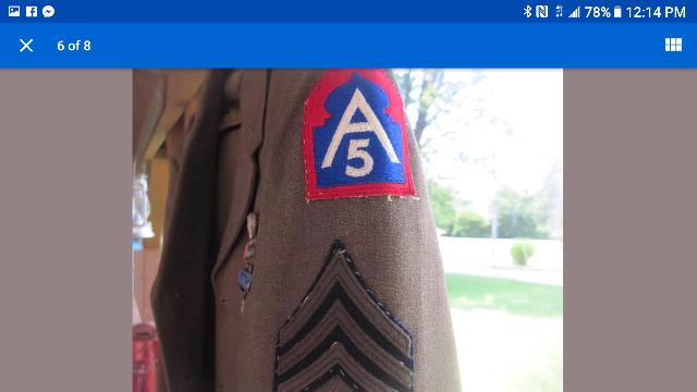 509 Parachute tab uniform on ebay - ARMY AND USAAF - U.S. Militaria Forum
