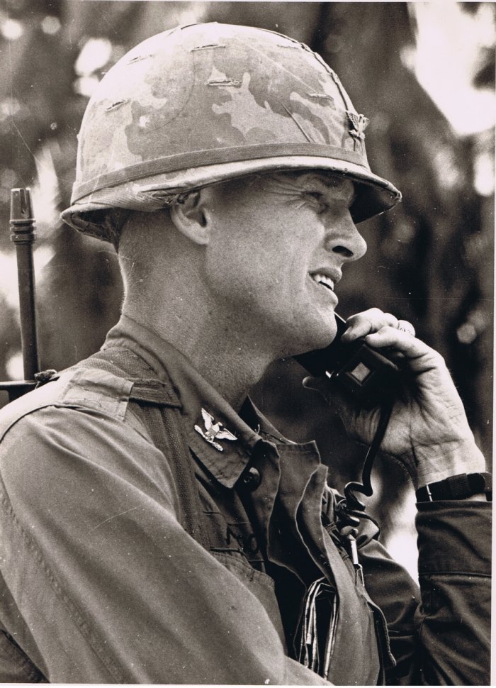 Lt. Col. Hal Moore's M1 Helmet - M-1; M-1C & M-2 HELMETS - U.S ...