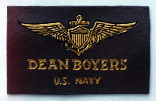 Leather Navy name/wing patch Made for relative of veteran - REENACTING ...