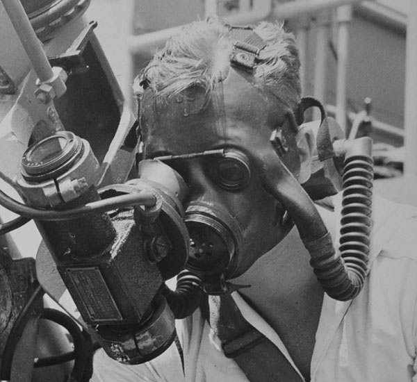 Optical Gas Mask, US Navy - FIELD & PERSONAL GEAR SECTION - U.S ...