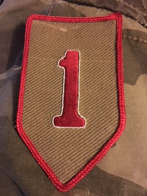 1st ID Patch Bullion & "OLD IRONSIDES" tabs - ARMY AND USAAF - U.S ...