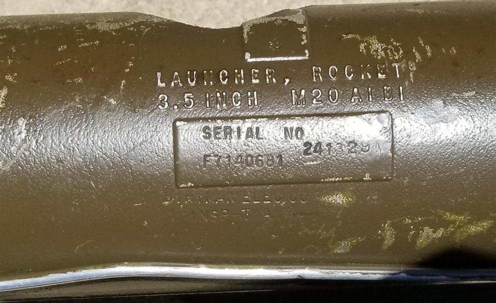 Rocket Launcher, M20A1B1 "Super Bazooka" - FIREARMS - U.S. Militaria Forum