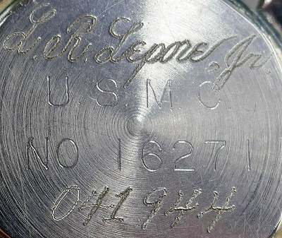 Iwo Jima Elgin 532 USMC issue Lt. Louis Lepore 27th Marines - FIELD ...