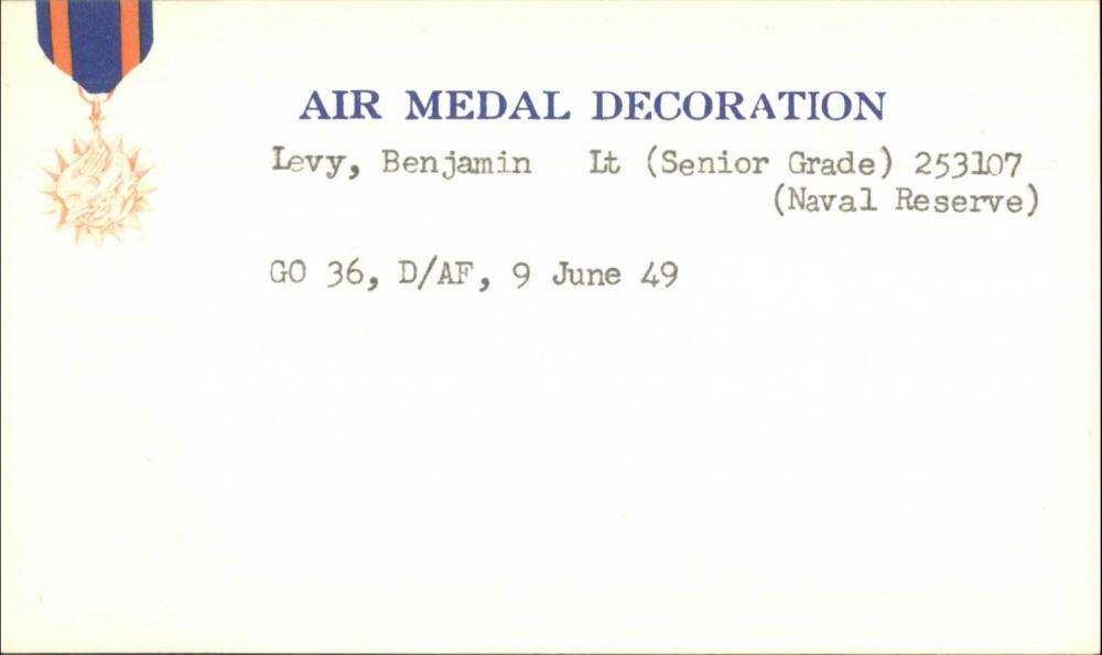Interesting (Unusual) USAF Script Engraved Air Medal with Prop Device ...