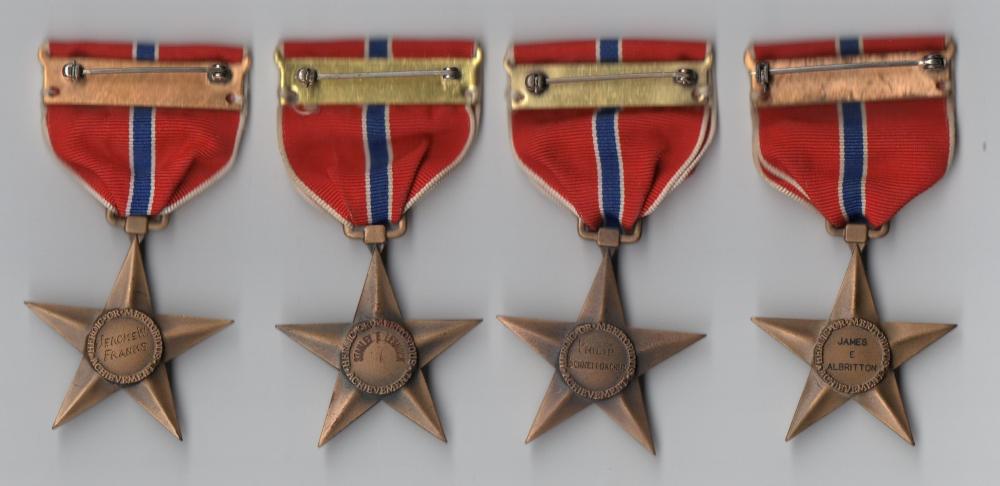 Engraved Bronze star to ID and date - MEDALS & DECORATIONS - U.S ...