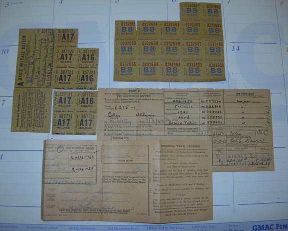 WWII Gas Ration Stamps - HOMEFRONT & THE WAR EFFORT - U.S. Militaria Forum