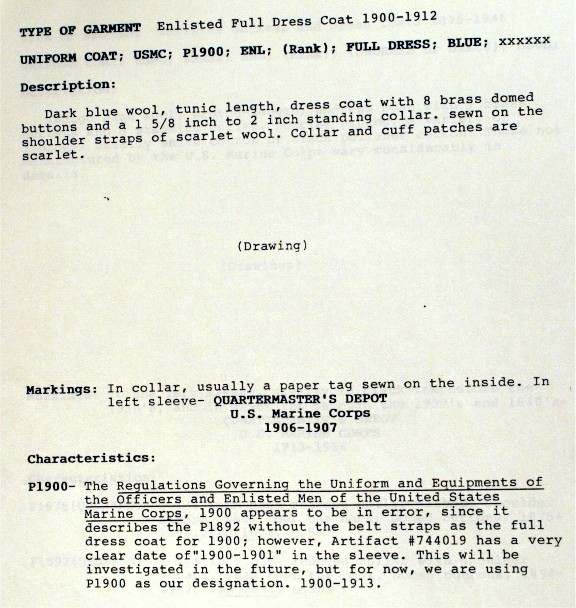 USMC Museum Uniform Catalog - UNIFORMS - U.S. Militaria Forum