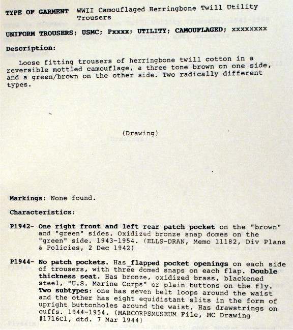 USMC Museum Uniform Catalog - UNIFORMS - U.S. Militaria Forum