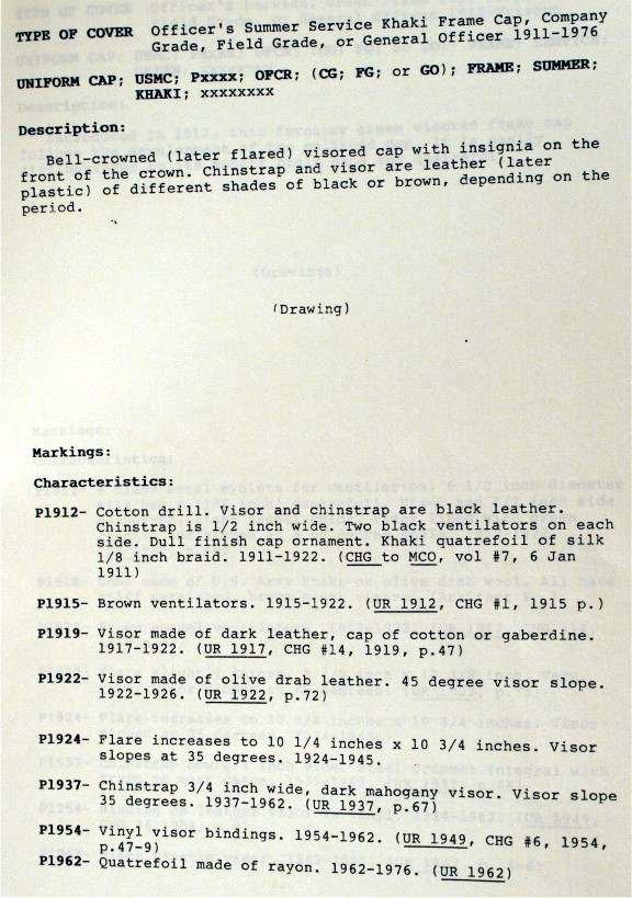 USMC Museum Uniform Catalog - UNIFORMS - U.S. Militaria Forum