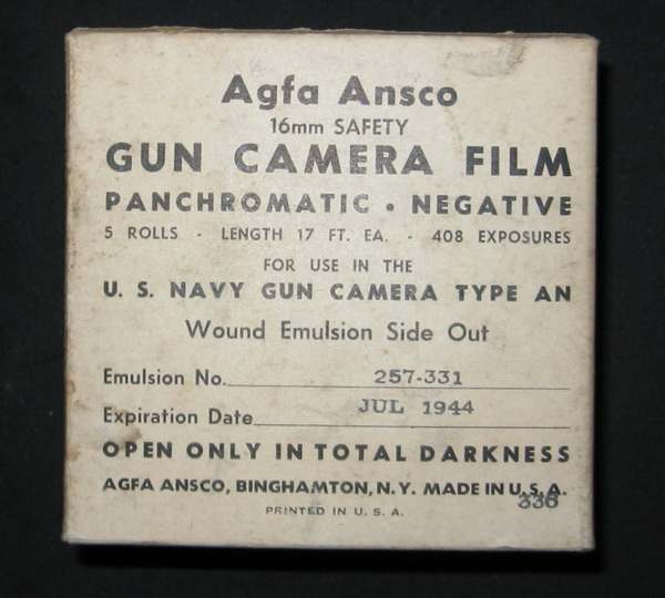 US Navy Gun Camera Film - EPHEMERA, PHOTOGRAPHS & MILITARY ARTWORK - U ...
