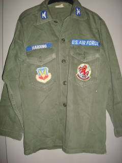 USAF Vietnam era og shirts, a 1505 and party suit - UNIFORMS - U.S ...
