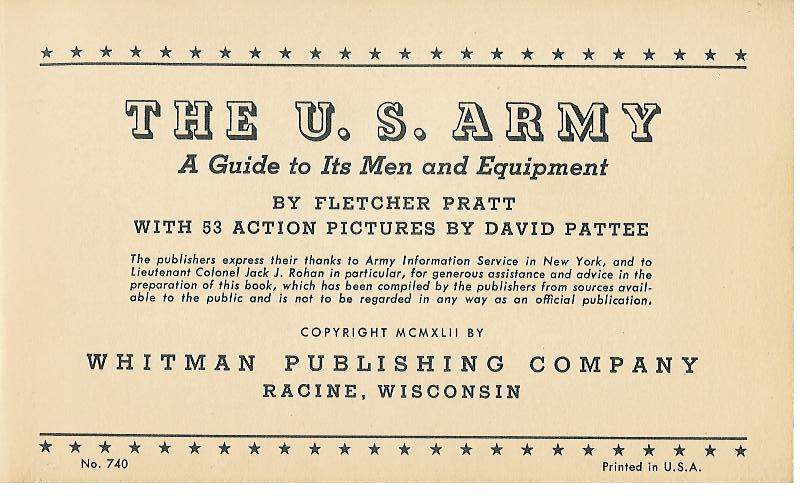 (1942) "The U.S.Army - A Guide Book - 53 Action Pictures" - HOMEFRONT ...