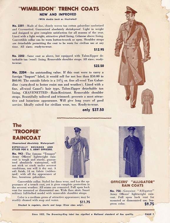 1941 Browning-King Corporation uniform catalogue - UNIFORMS - U.S ...