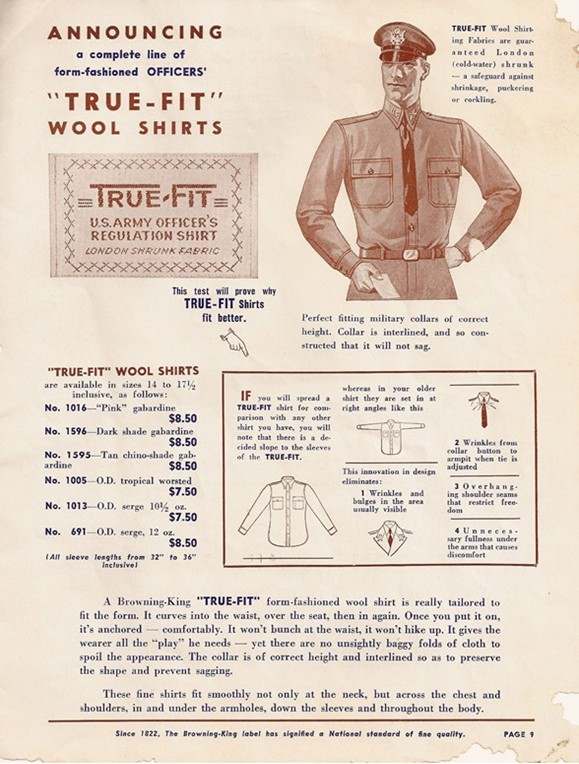 1941 Browning-King Corporation uniform catalogue - UNIFORMS - U.S ...