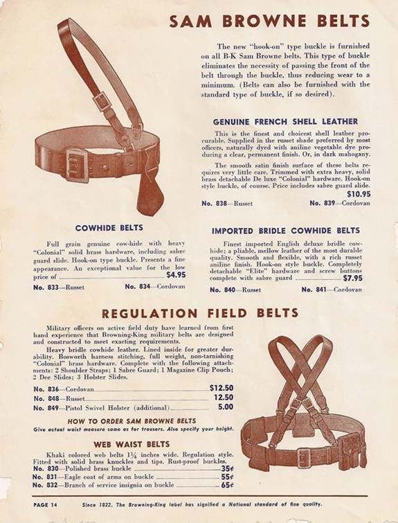 1941 Browning-King Corporation uniform catalogue - UNIFORMS - U.S ...