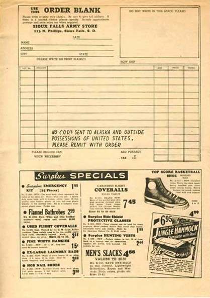 1950-1953 Cold War Era Army & Navy Surplus - EPHEMERA, PHOTOGRAPHS ...