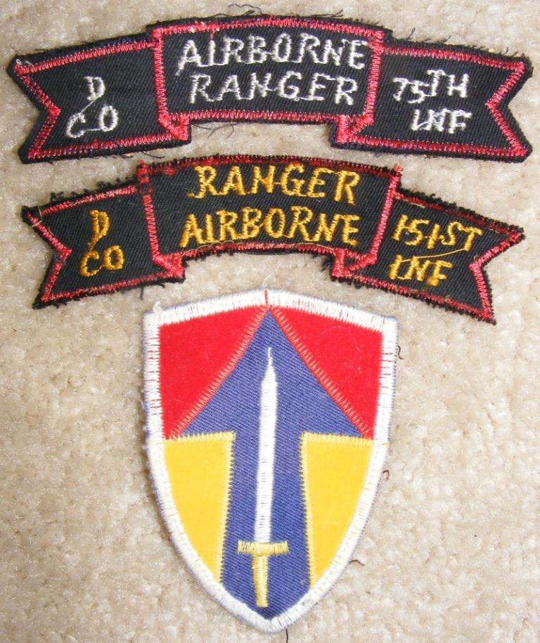 CO D (RANGER), 151ST INFANTRY SCROLL - ARMY AND USAAF - U.S. Militaria ...