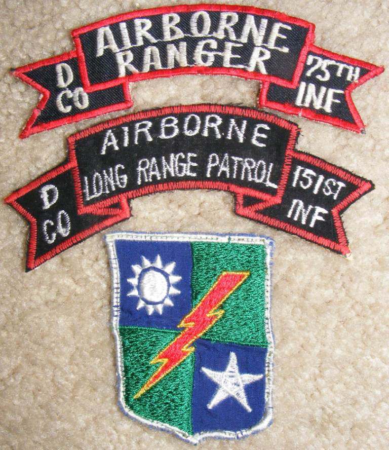 CO D (RANGER), 151ST INFANTRY SCROLL - ARMY AND USAAF - U.S. Militaria ...