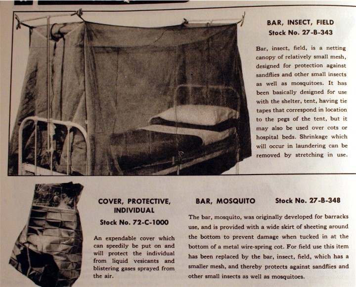 USMC Camo Mosquito Net for pup tent - FIELD & PERSONAL GEAR SECTION - U ...