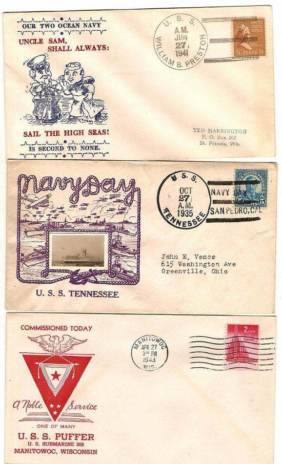 My small collection of US Navy ship postal covers - EPHEMERA ...