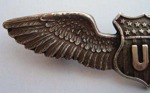 POSSIBLE DUnHAM WWI WING ORIGINAL? cast reproduction - WING BADGES - U ...