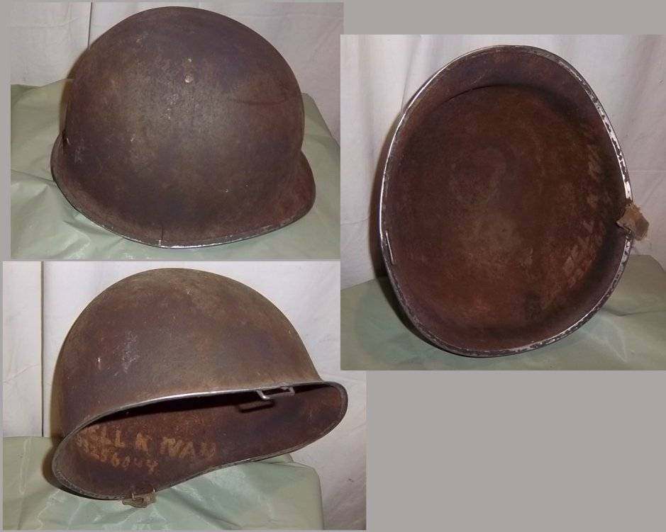 New Id'd M1 Fixed Bail Shell - M-1; M-1C & M-2 HELMETS - U.S. Militaria ...