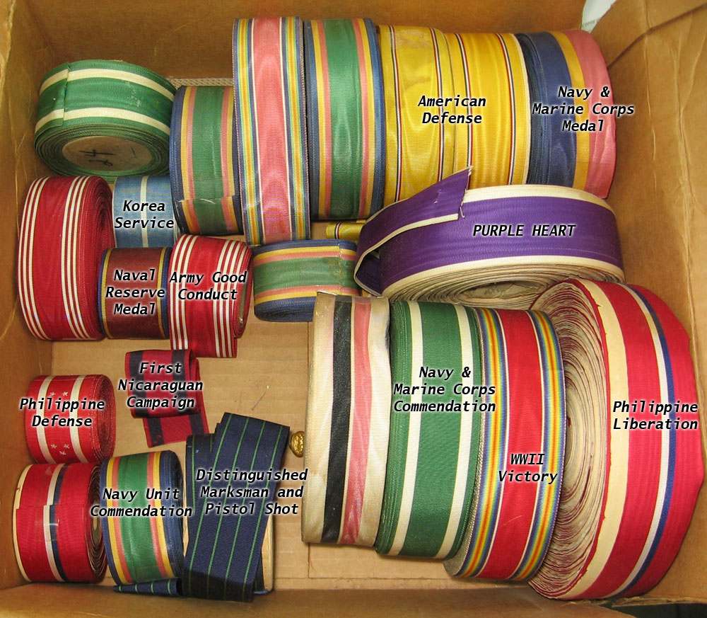 Rolls and rolls of ribbons - MEDALS & DECORATIONS - U.S. Militaria Forum