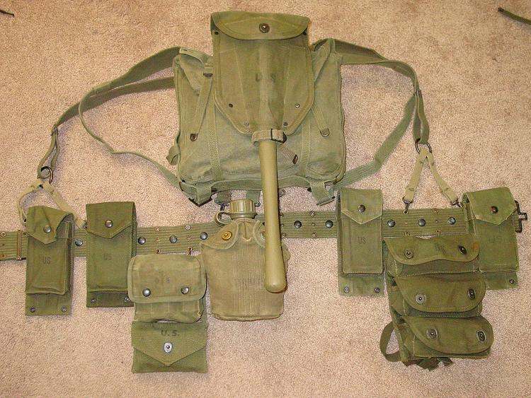 Nam M-61 782 Web Set.. - FIELD & PERSONAL GEAR SECTION - U.S. Militaria ...
