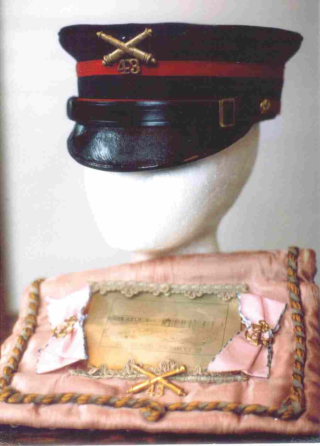 Army M1902 Dress Blue Artillery Bell Crown visor - UNIFORMS - U.S ...