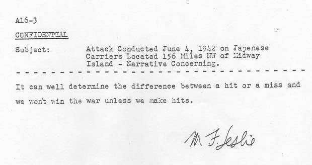 Battle of Midway Lt. Max Leslie Signature? - MILITARY AIRCRAFT ...