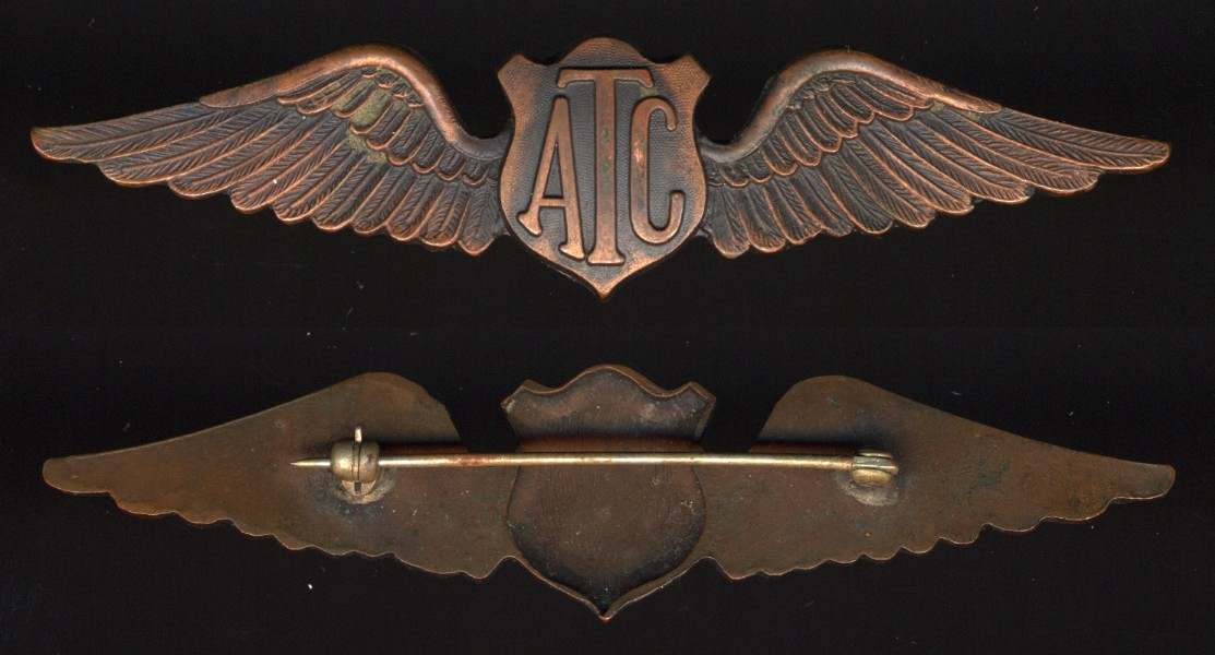Air Transport Command (ATC) Co-Pilot Wings - WING BADGES - U.S ...