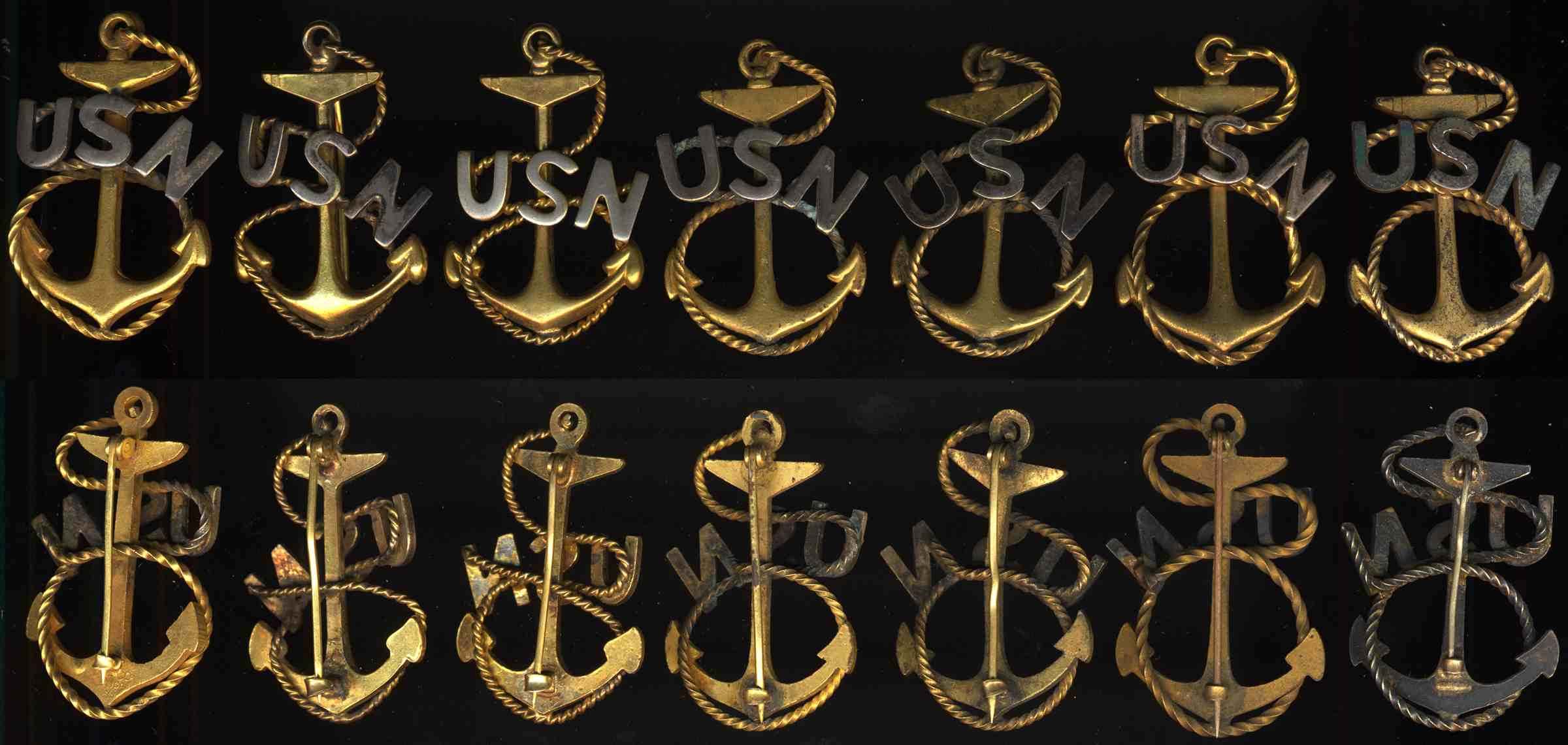 A few interesting USN CPO Cap Badges - NAVAL & SEA SERVICE UNIFORMS - U ...
