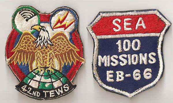 USAF 42nd TEWS and EB-66 100 Mission Patches - AIR FORCE (USAAF IS WITH ...