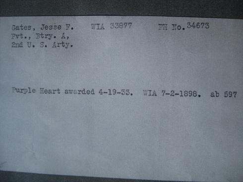 Pvt. Jesse F. Gates - MEDALS & DECORATIONS - U.S. Militaria Forum