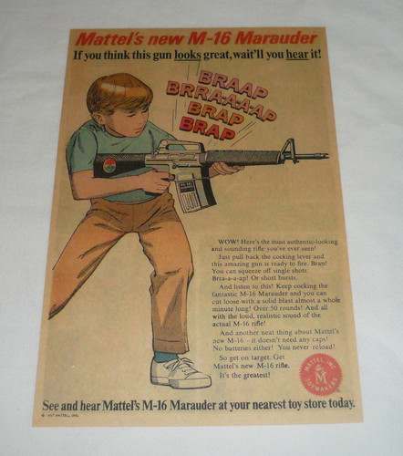 60s Mattel M16 toy rifle poster/ Other toy posters. - EPHEMERA ...