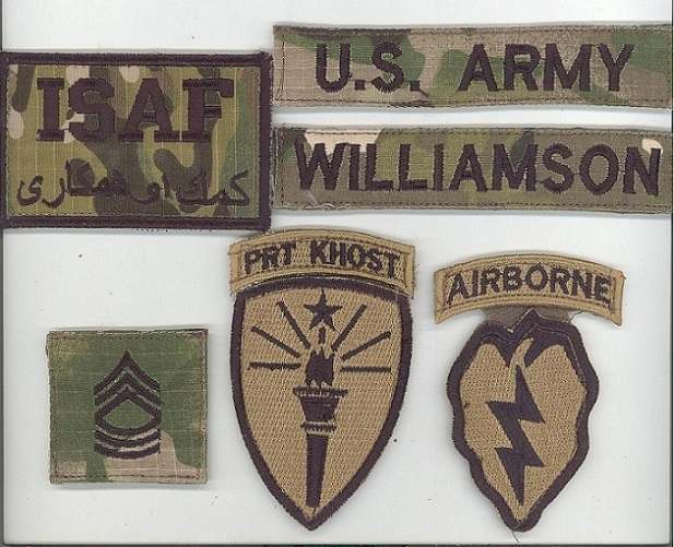 US Patchs sent from Afghanistan - ARMY AND USAAF - U.S. Militaria Forum