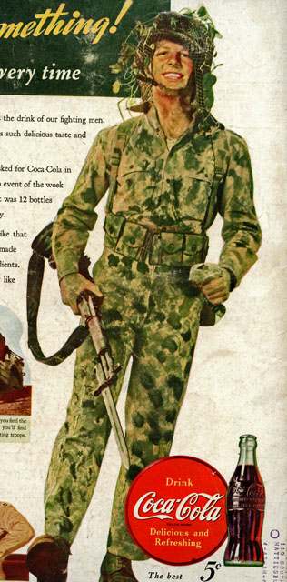 Coca Cola Ad US Camo Uniform - EPHEMERA, PHOTOGRAPHS & MILITARY ARTWORK ...
