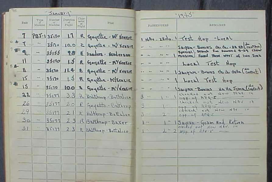 WWII USMC VMB-612 Flight Jacket / Flight Log group - GROUPINGS PAGE - U ...