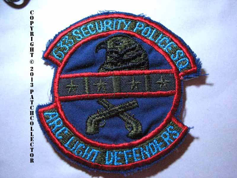 A Vietnam war era 633rd Security Police patch - AIR FORCE (USAAF IS ...