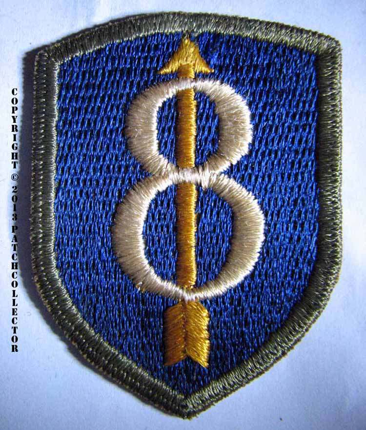 8TH DIVISION theatre made patch? - ARMY AND USAAF - U.S. Militaria Forum